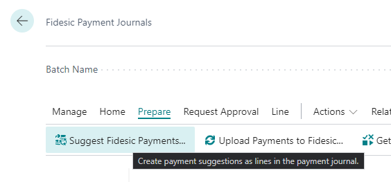 How to build Fidesic Payment Journal Batches in Business Central and ...